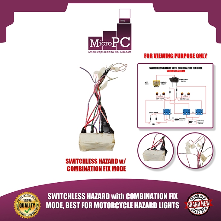 MICRO PC SWITCHLESS HAZARD with COMBINATION FIX MODE, BEST FOR ...