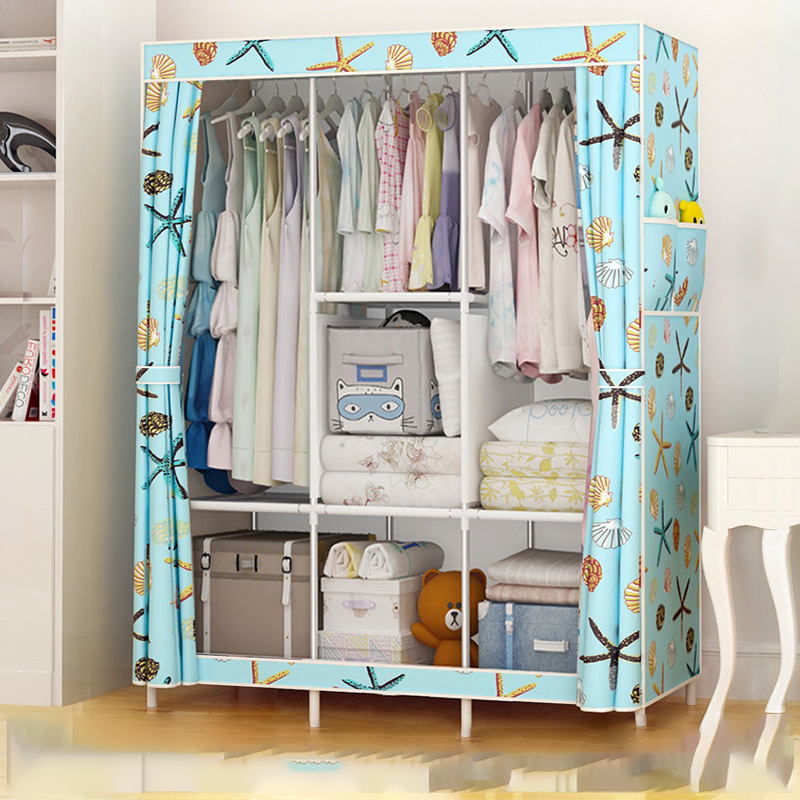 Big Size 105*165*45cm 3D clothes storage wardrobe organize size ...