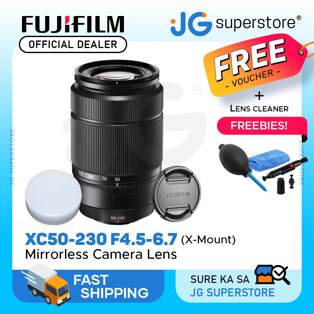 FUJIFILM Fujinon XC 50-230mm f/4.5-6.7 OIS II X-Mount Mirrorless Camera Lens (Black) | Shopee ...