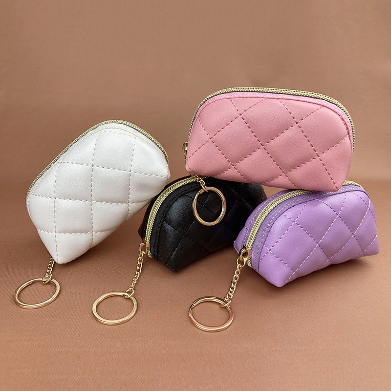 Coin purse solid color elegant key coin purse large embroidered Shopee Philippines