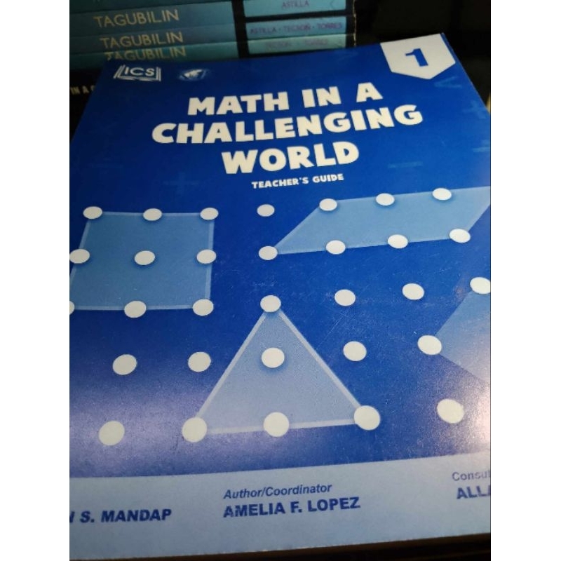 MATH IN A CHALLENGING WORLD TEACHERS GUIDE grade 1 (brandnew | Shopee ...