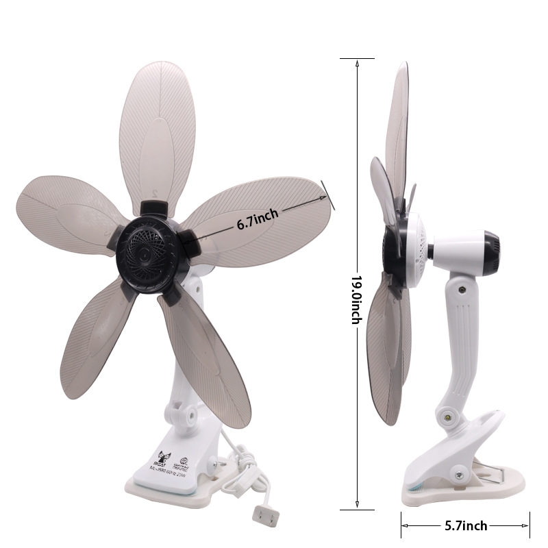 SYCAT Big Fan 5 Blade Clip Fan Big Table/Desk Fan Electric Fan W/ Clip ...