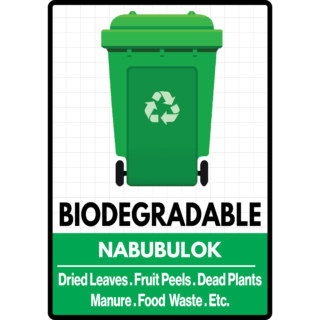 Garbage Bin Labels Waste Management Signs For Household and Business ...