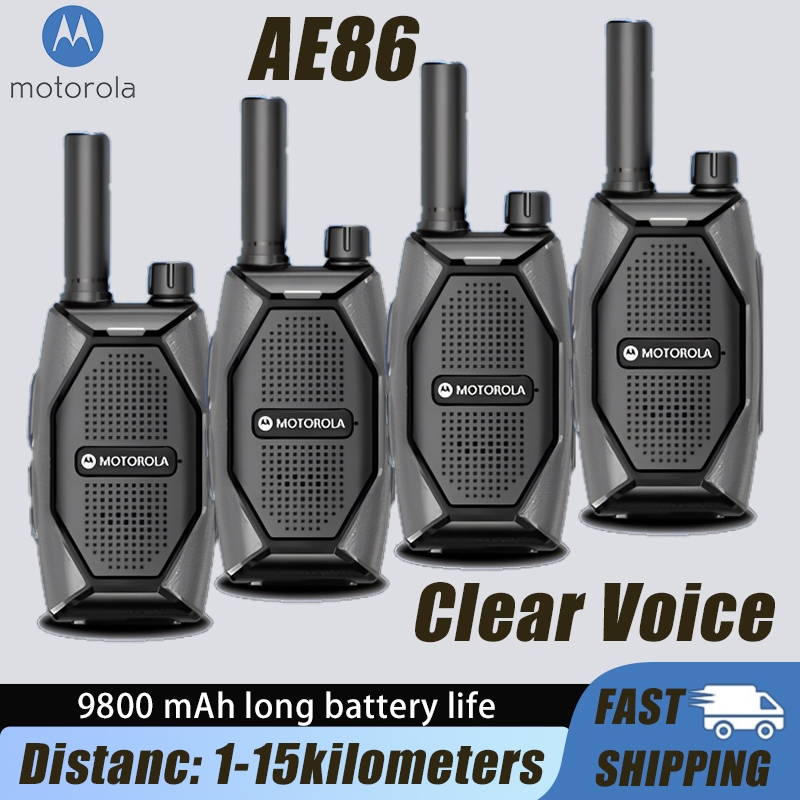 Motorola AE86 Two-Way Radio Walkie Talkie UHF Transceiver Set Radio ...