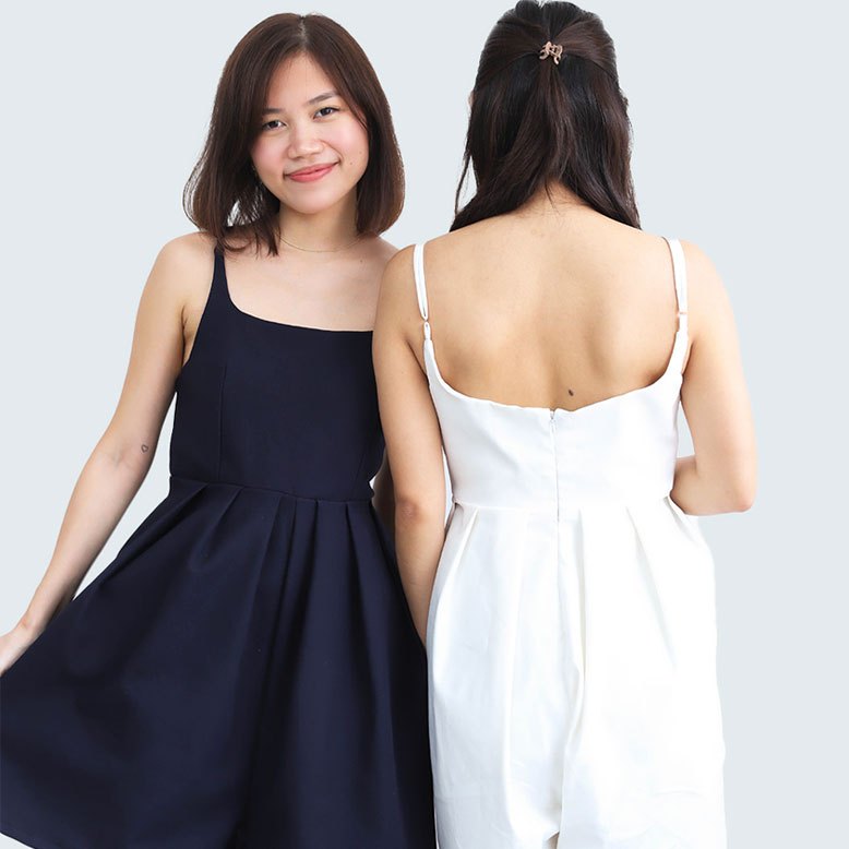 Hey Riley Zuri Classy Sophisticated Adjustable Straps Romper for Women ...