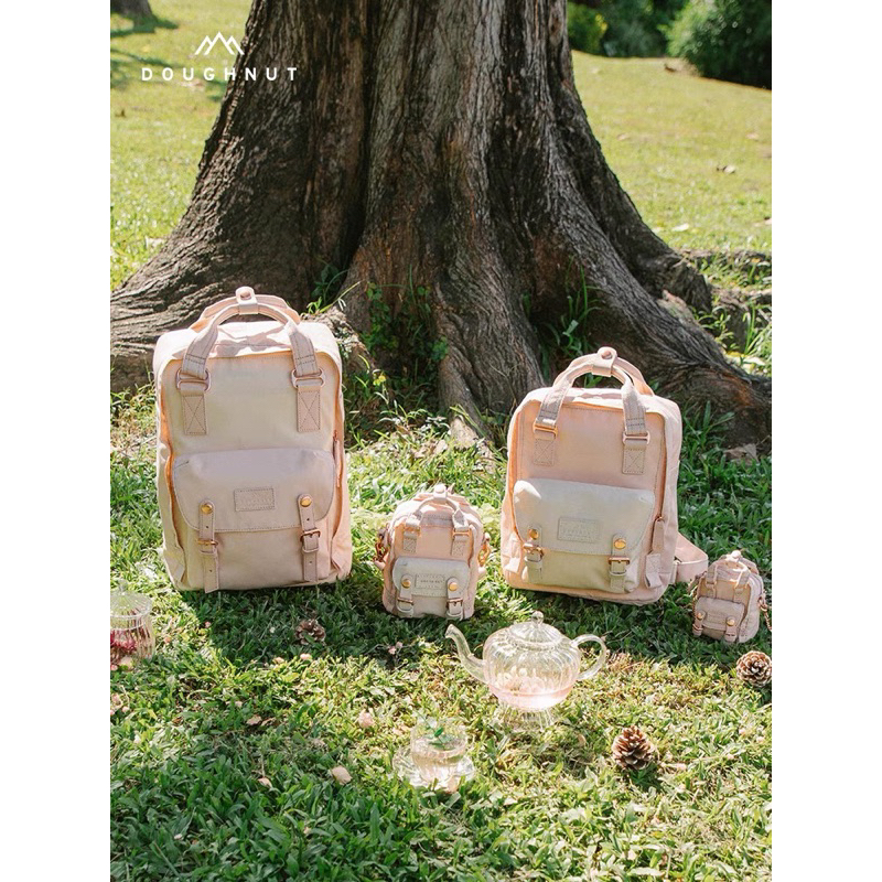 Women Korean Doughnut Macaroon Backpack Student School Bag Waterproof ...