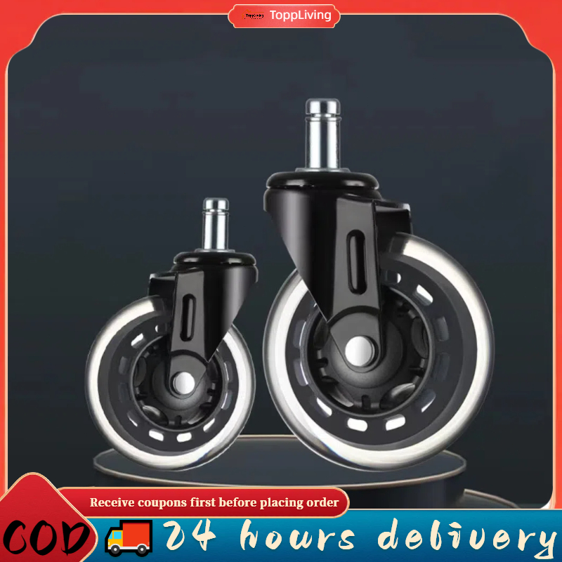 COD 5 PCS Chair Wheels Heavy Duty Computer Swivel Chair Wheel Caster ...