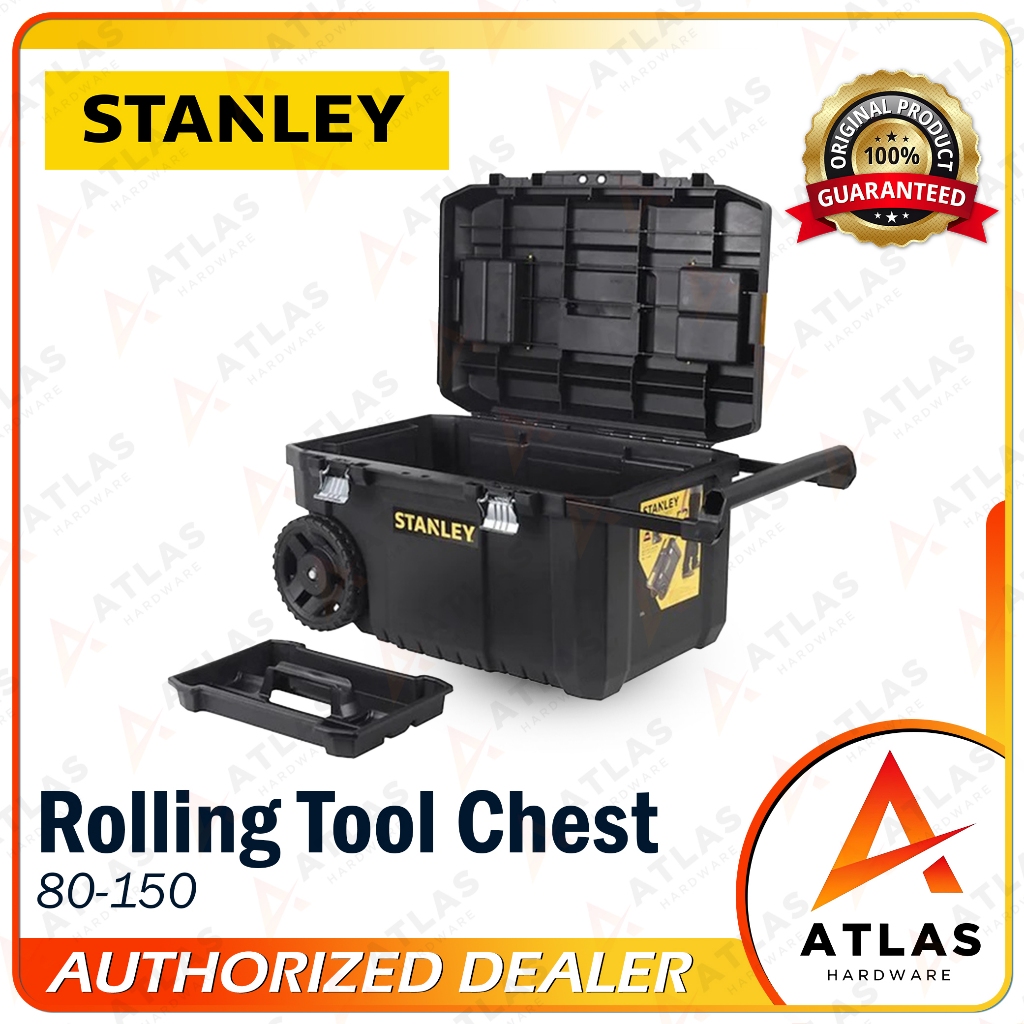 Stanley 80-150 Metal Latch Plastic Tool Box Trolley / Rolling Tool ...