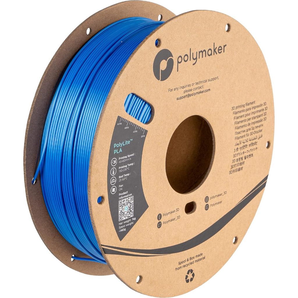 Polymaker Silk PLA Filament 1.75mm, Smooth surface finish help hide the ...