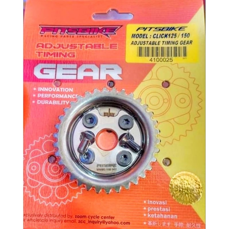 PITSBIKE CLICK 125 150 CAMGEAR TIMING GEAR ADJUSTABLE Click125 Click150 ...