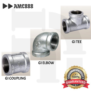 ORIGINAL Galvanized Fittings - GI Coupling, Elbow and Tee ("1/2"/"3/4 ...