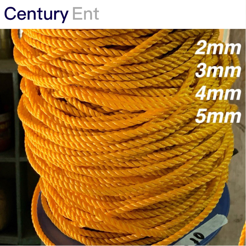 10Mtrs | Ent Nylon PE Rope | Tali Lubid Evelon Polyethylene Cord | 2mm ...