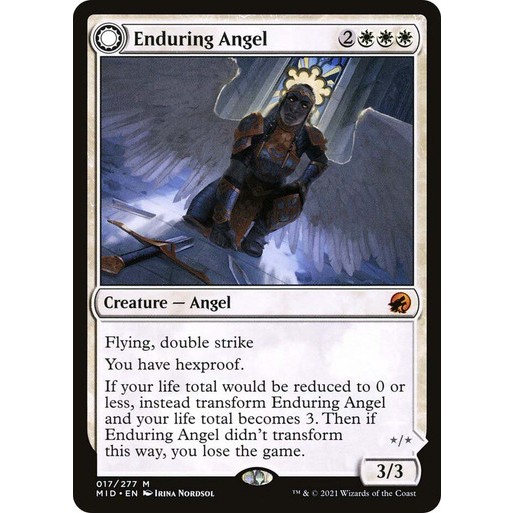 Enduring Angel // Angelic Enforcer - Innistrad: Midnight Hunt (MID ...