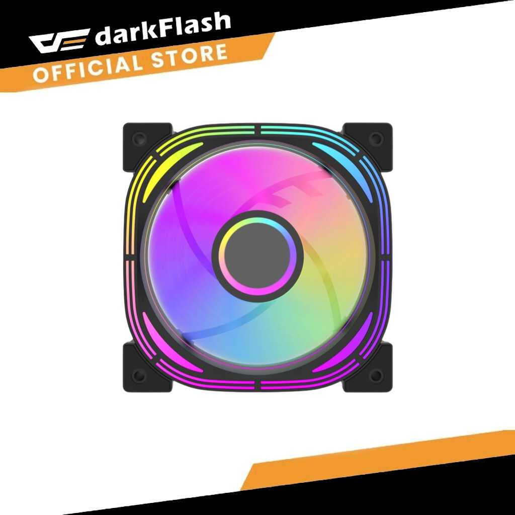 Darkflash INFINITY 24R A-RGB REVERSE BLADE COOLING FAN BLACK | Shopee ...
