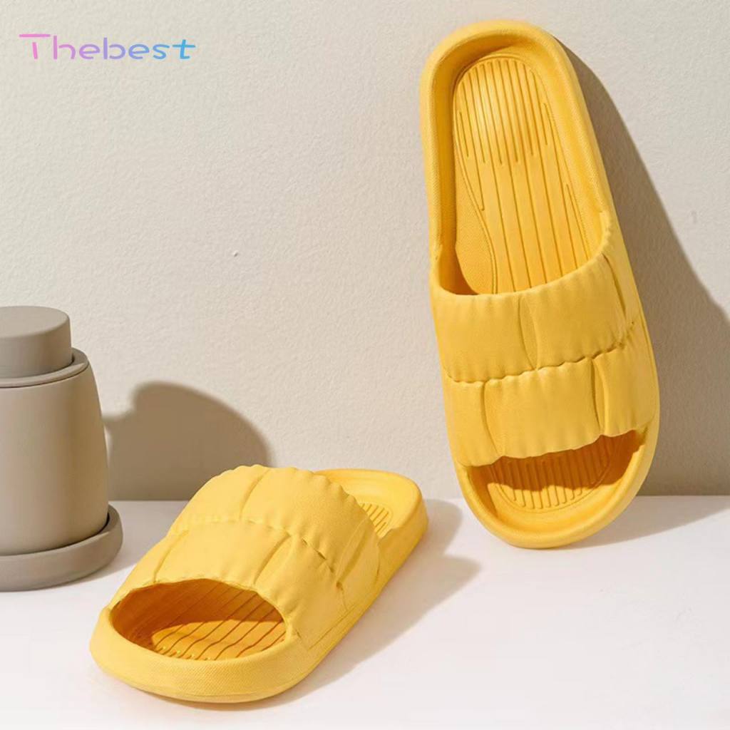 Indoor Home Thin Strip Rubber Slippers for women slip on DOUBLE SIZE ...
