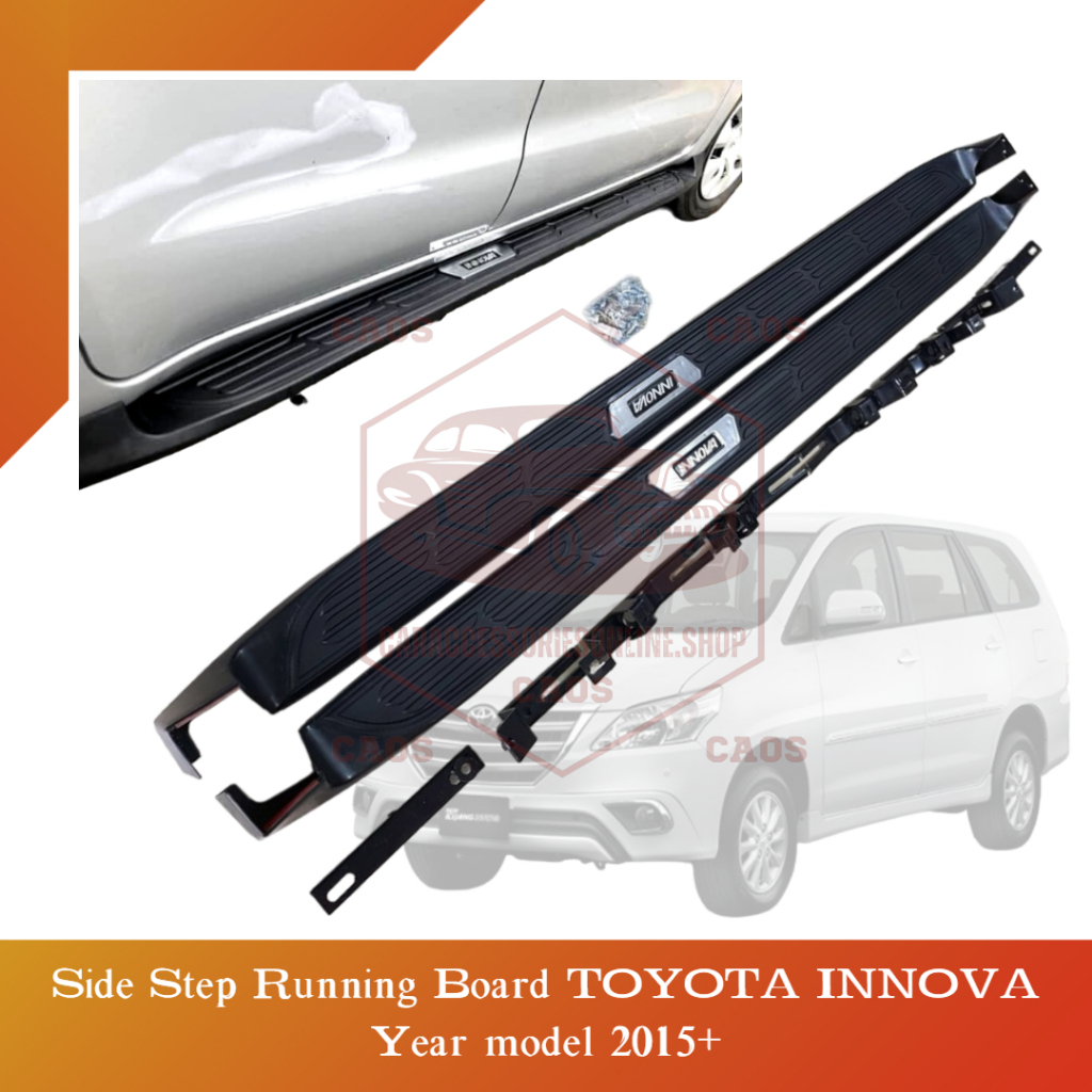 CAOS CAR RUNNING BOARD SIDE STEP FOR TOYOTA INNOVA 2015+ SIDE STEP ...