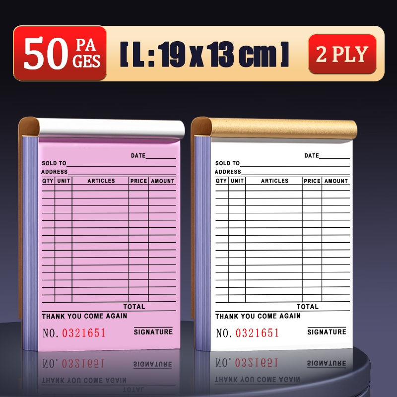 Carbonized Resibo Receipt Wholesale With Carbon Paper Duplicate Receipt ...