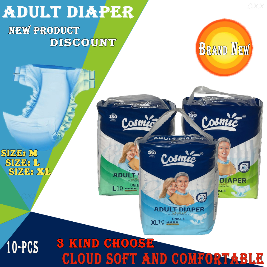 【High Quality】Adult Diaper Pants Tape Diaper Breathable Absorbent Adult ...