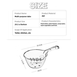 Transparent Plastic Tabo Big Water Dipper Timba At Tabo Assorted Design ...