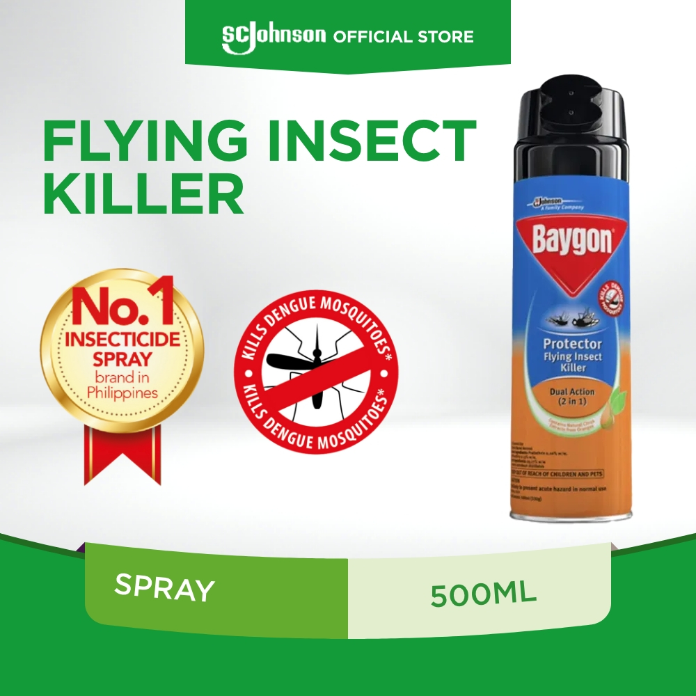 Baygon Protector Flying Insect Killer - 500ml | Shopee Philippines