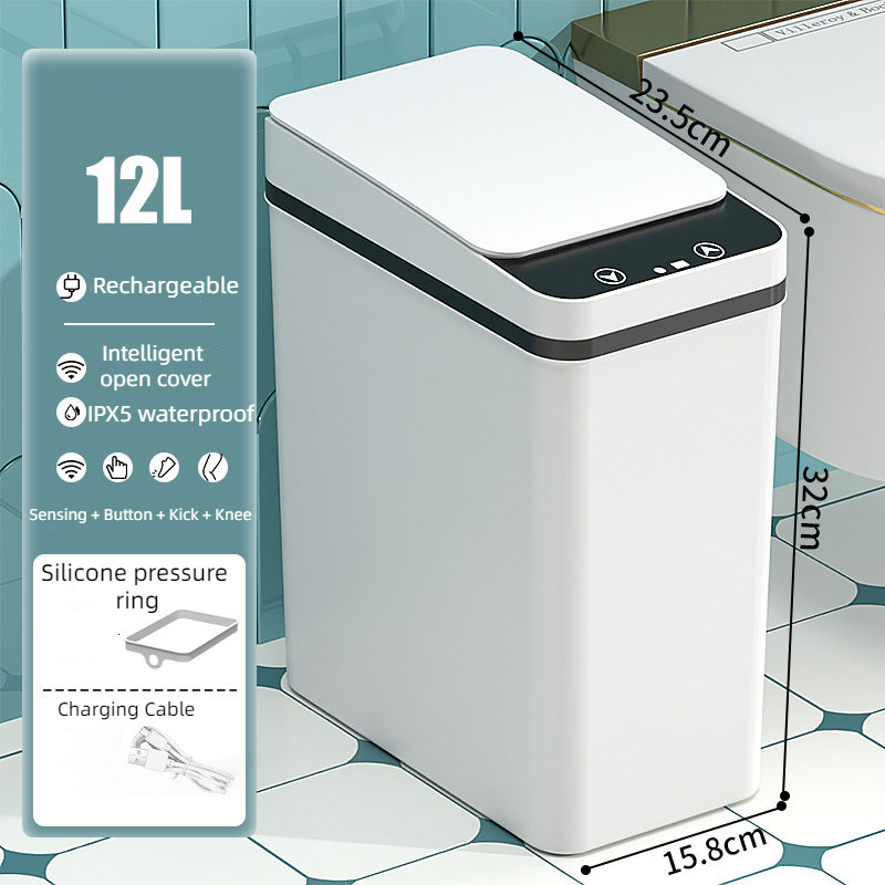 Smart Trash Can T1S / Refill Ring 12L Auto Sealing Smart Sensor Open ... Smart Trash Can T1S / Refill Ring 12L Auto Sealing Smart Sensor Open ...