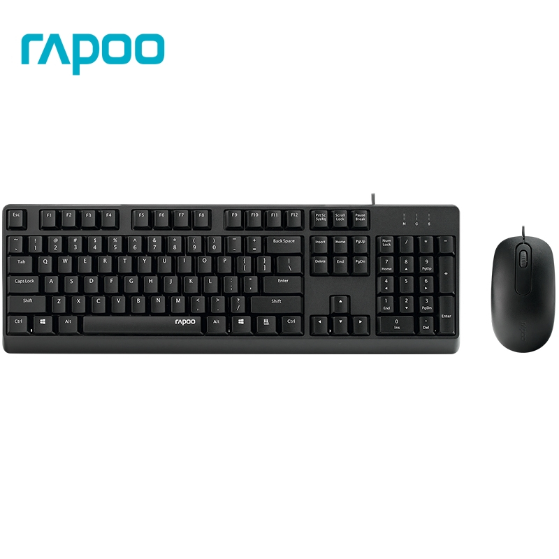 Rapoo NX1500 Keyboard and Mouse Set Wired Mouse And Optical Keyboard ...