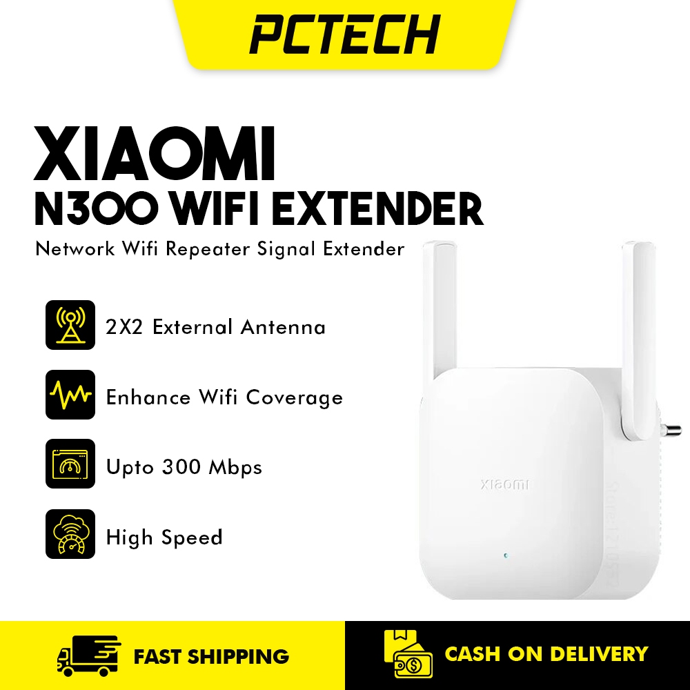 Xiaomi WiFi Range Extender N300 Repeater Pro 2×2 External Antenna with ...