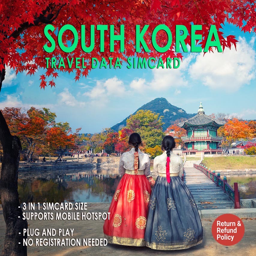 SOUTH KOREA TRAVEL DATA SIM CARD RELOADABLE | Shopee Philippines