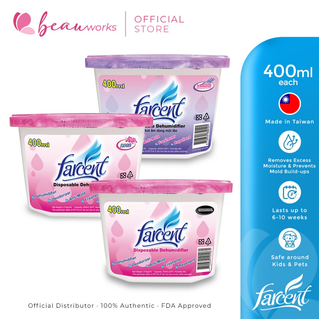 Farcent Disposable Dehumidifier 400ml each | Shopee Philippines