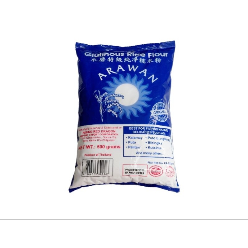 Flour / Glutinous Rice Flour / ARAWAN net.wt. 500g | Shopee Philippines