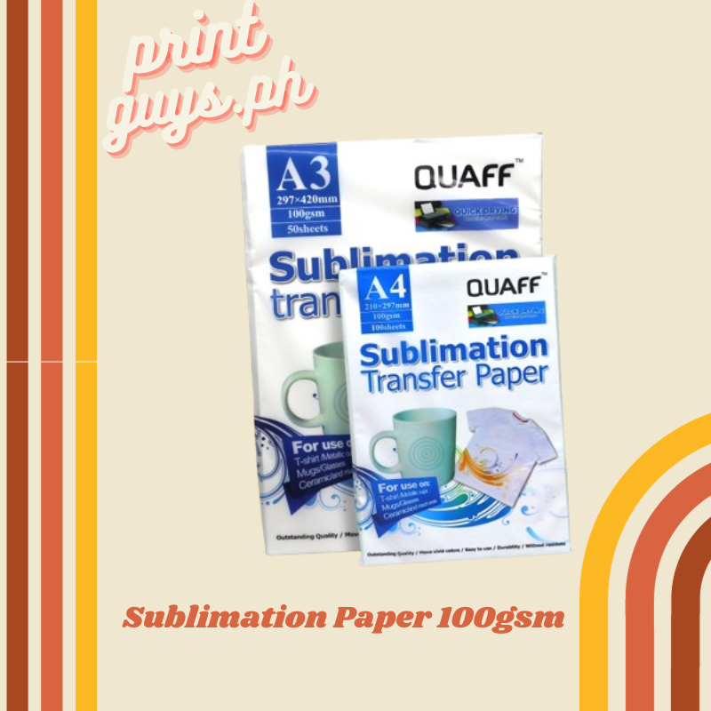 Quaff Sublimation Paper 100gsm Quick-Dry Green Back A4 A3 Size | Shopee ...