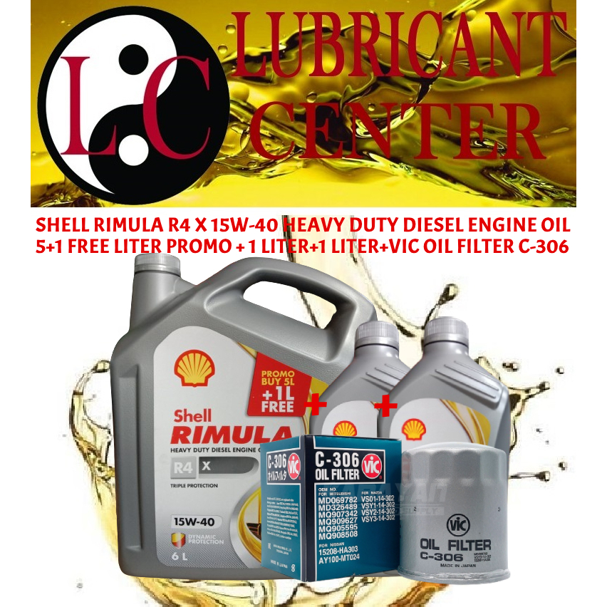 SHELL RIMULA R4 X 15W-40 HEAVY DUTY DIESEL ENGINE OIL 5+1L FREE PROMO+ ...