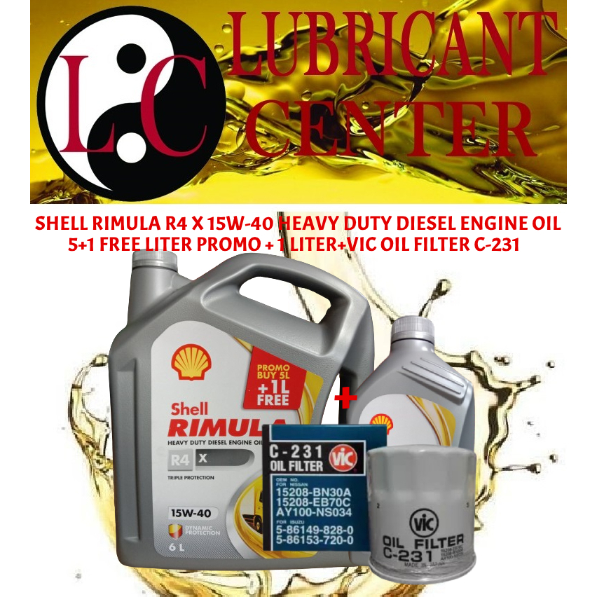 SHELL RIMULA R4 X 15W-40 HEAVY DUTY DIESEL ENGINE OIL 5+1L FREE PROMO+ ...