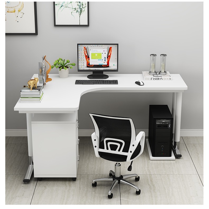 Adtucartna- L-Shaped Modern Table Corner Computer Desk Home Office ...