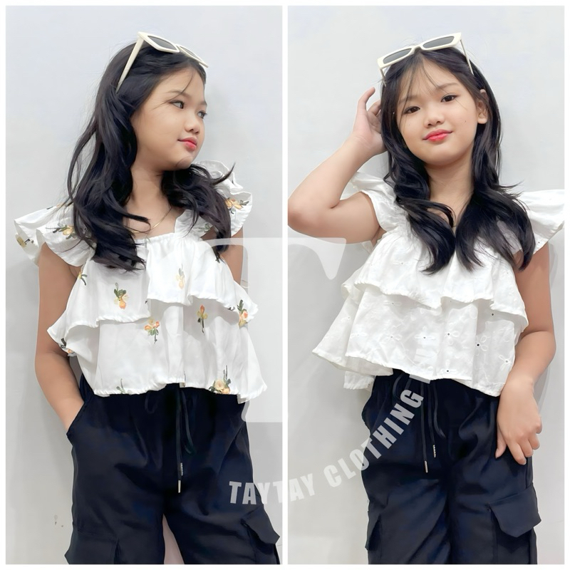 Andrea (7-12y/o and Teens/Adult(S-M) Layered Top | Shopee Philippines
