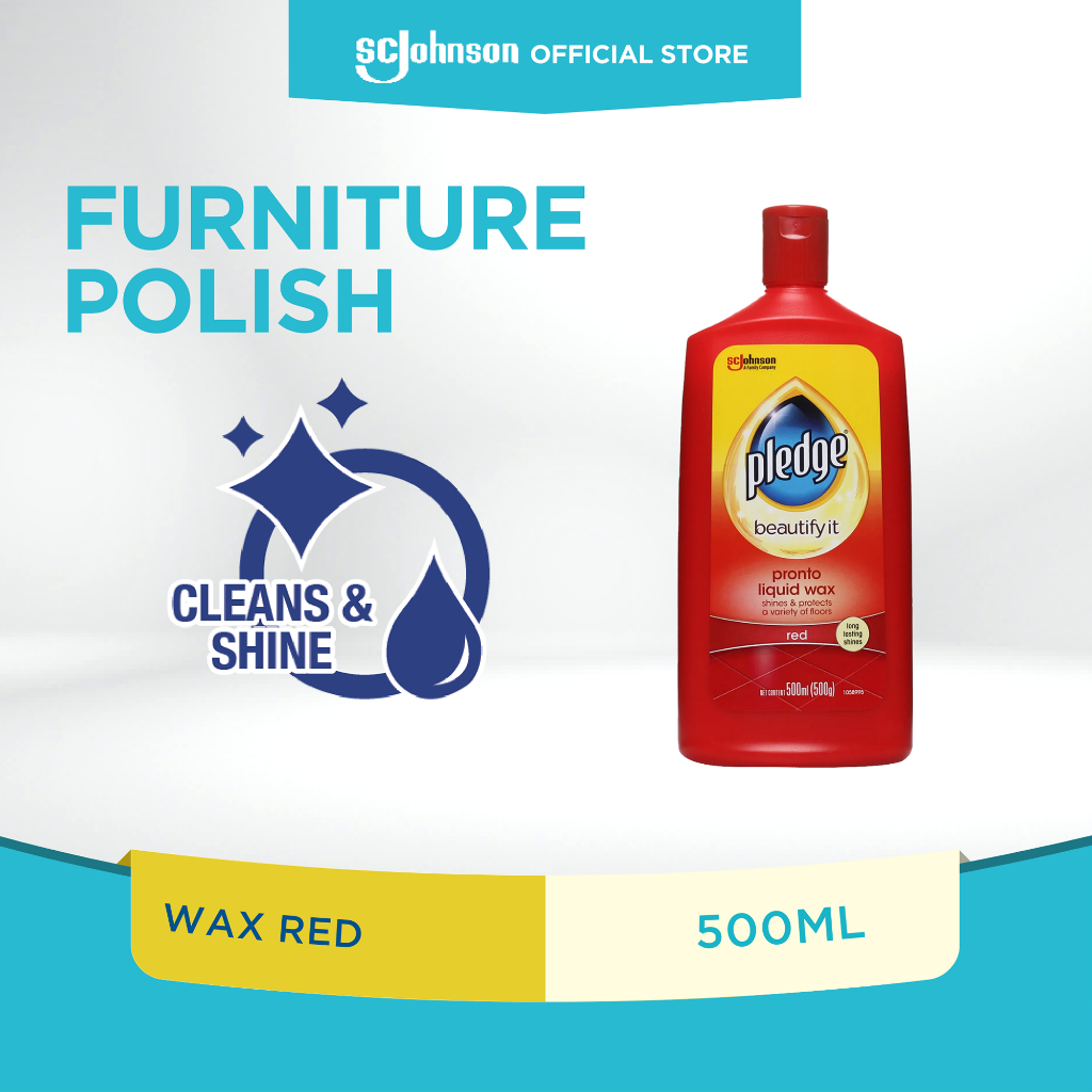 Pledge Liquid Wax Red - 500ml | Shopee Philippines