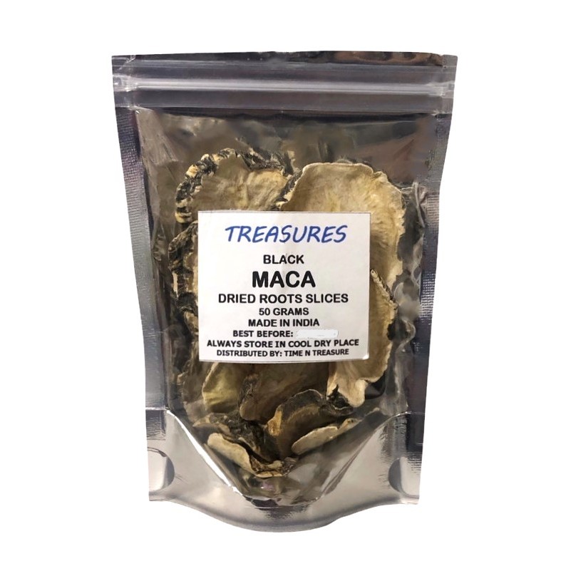 Treasures Black Maca - Dried Roots Slices - Peruvian Ginseng - 100% ...