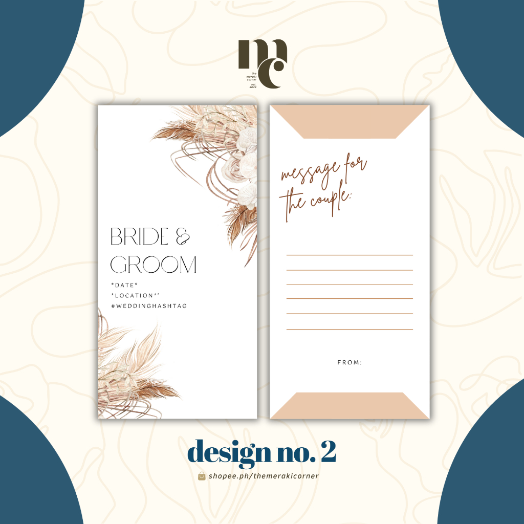 Wedding Angpao / Ampao / Money Envelope / Personalized | Shopee Philippines