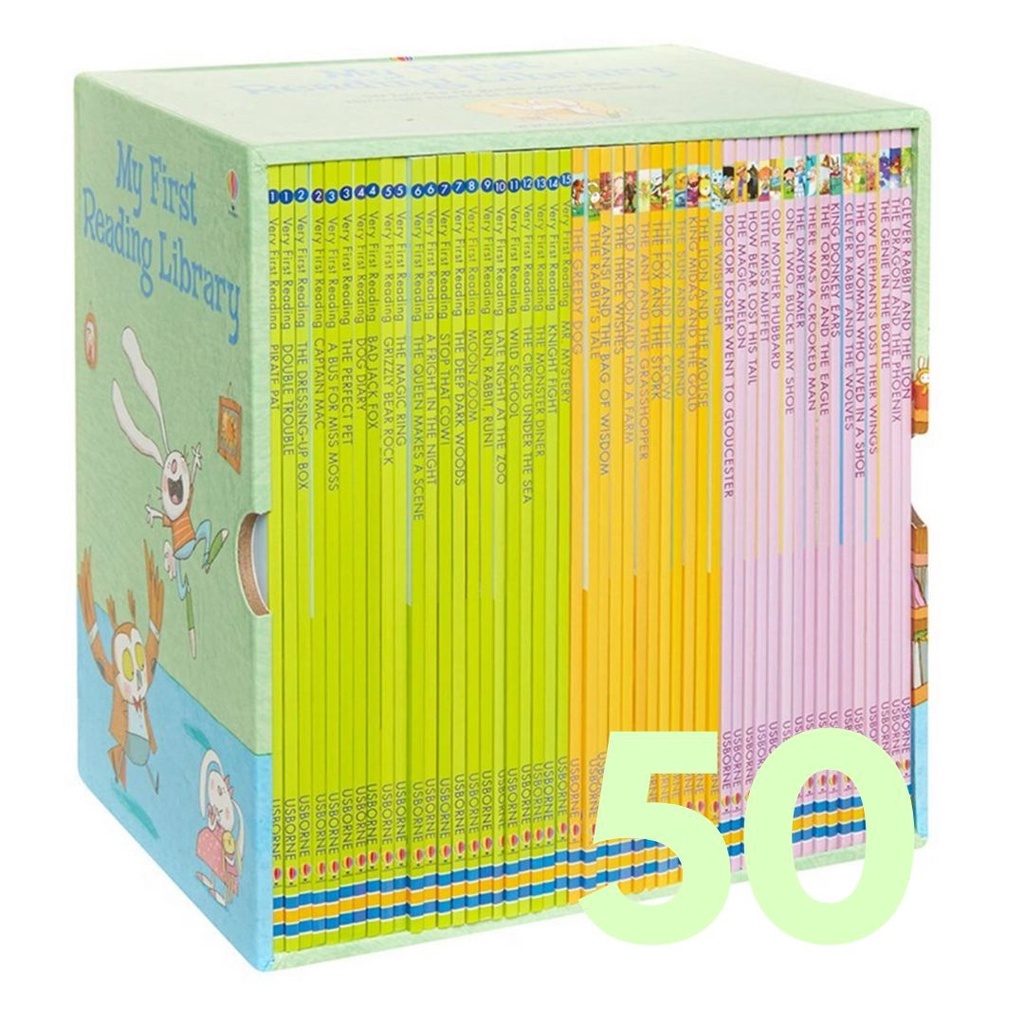 Usborne Reading Library series 50 Books Learning English Story Book for ...