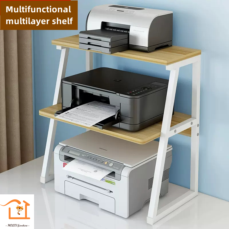 2/3 Layers Printer Rack Office Table Organizer Printer Organizer Book ...