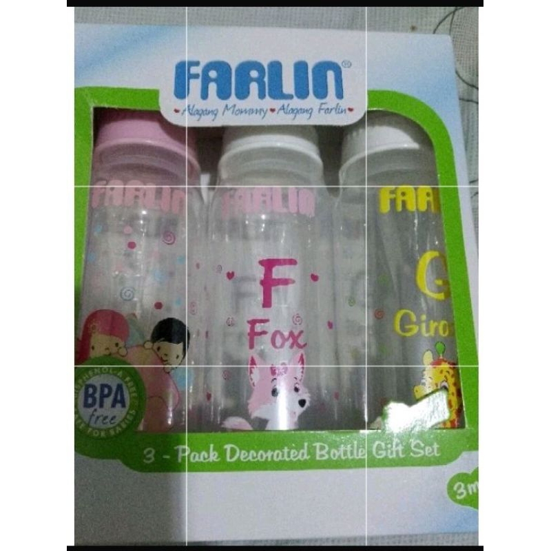 FARLIN DECORATED BOTTLE 3-PACK (8oz/240ml) | Shopee Philippines