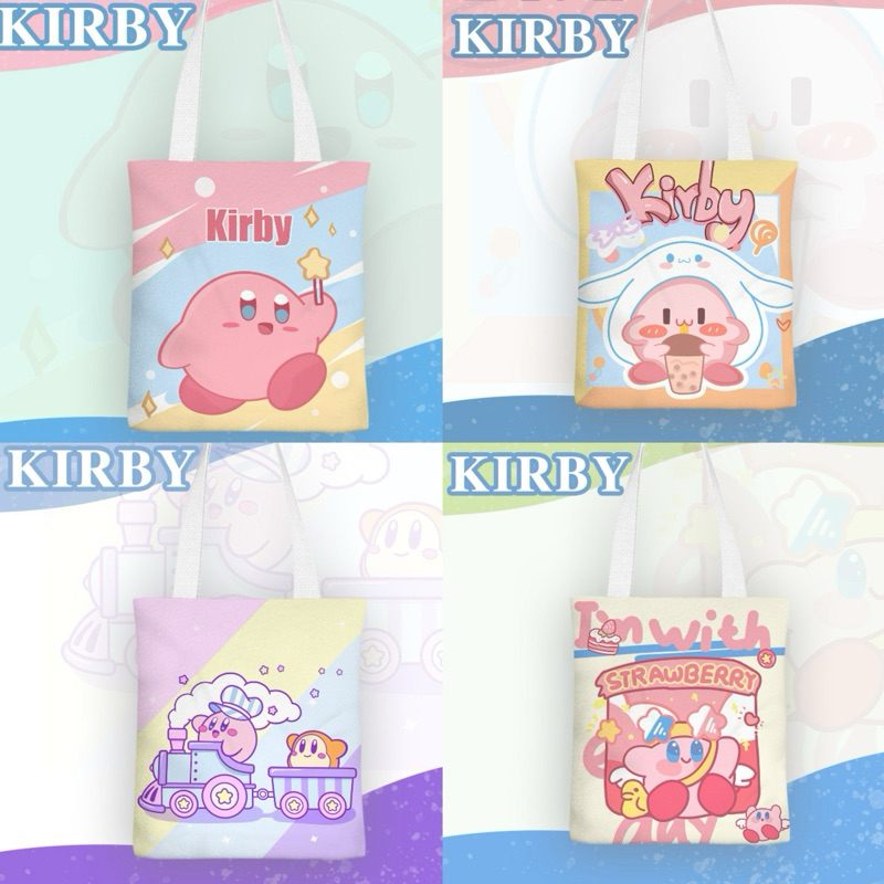 Kirby Cute Tote bag shopping bag eco bag game anime merch kawaii comic ...