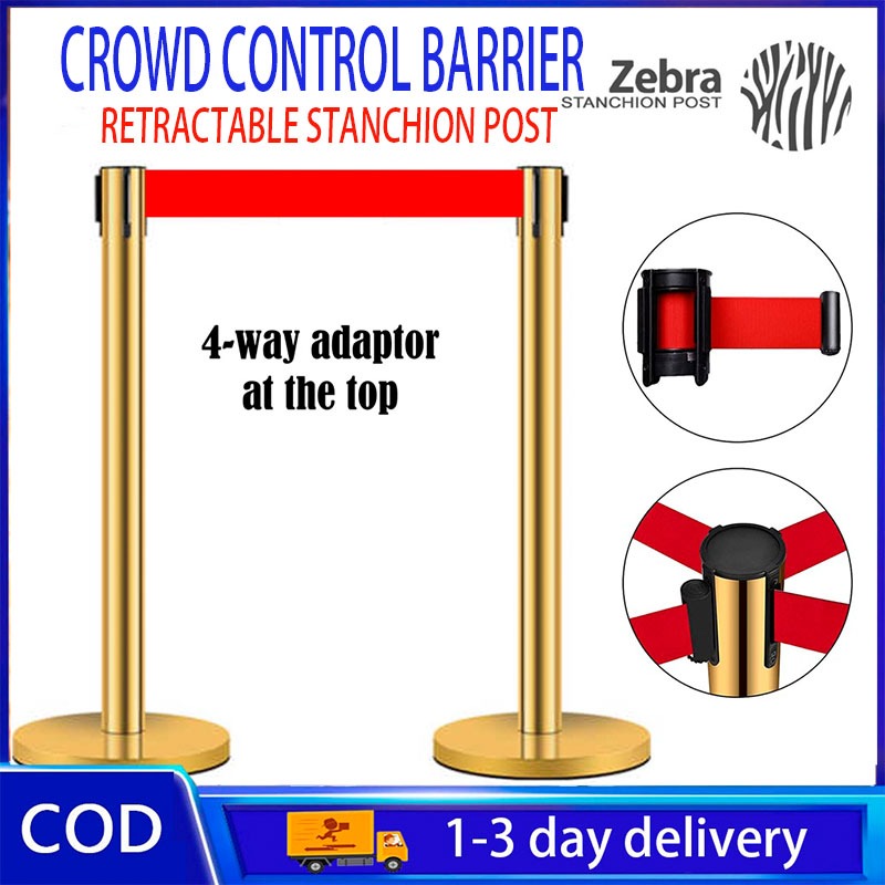 Stanchion Post Retractable Crowd Control Barrier Stand Belt 1 Only ...