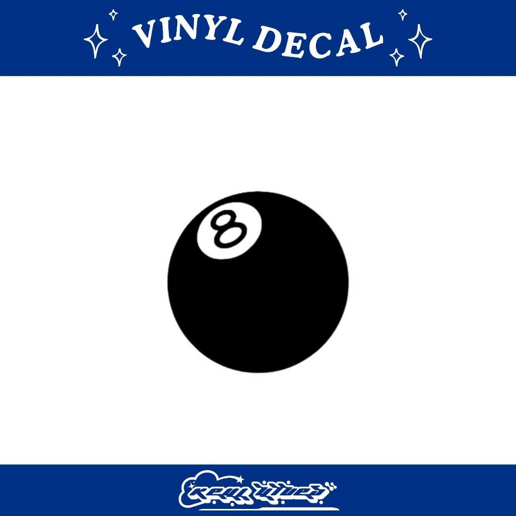 8 ball stssy logo vinyl stickers brand laptop tumbler decals | Shopee ...