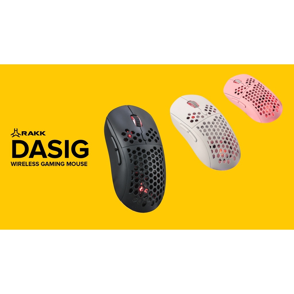 RAKK Dasig Wireless Gaming Mouse | 3325 Sensor | Huano Blue Switch ...