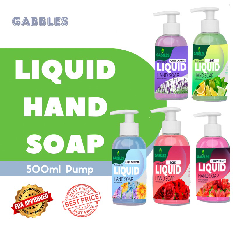 Gabbles Liquid Hand Soap 500ml Pump | Shopee Philippines