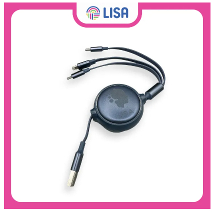 LISA 3 in 1 Retractable Charging Cable - Blue | Shopee Philippines