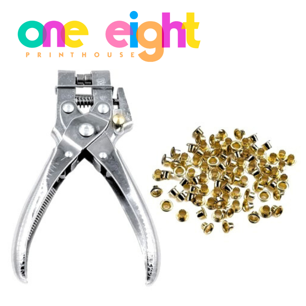 2-in-1 Eyelet Puncher 5mm For Hang Tag With Grommet / Set Puncher and ...