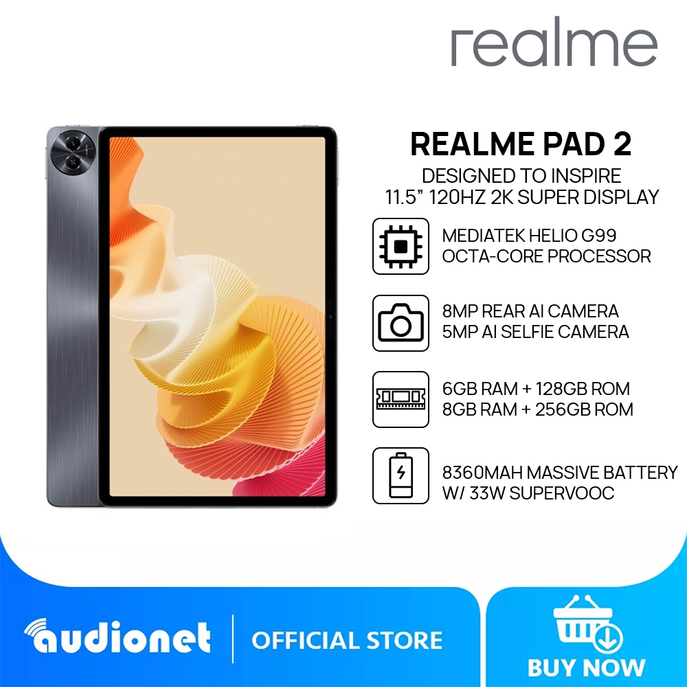Realme Pad 2 | 6GB+128GB/8GB+256GB | 11.5” 120Hz 2K Super Display ...