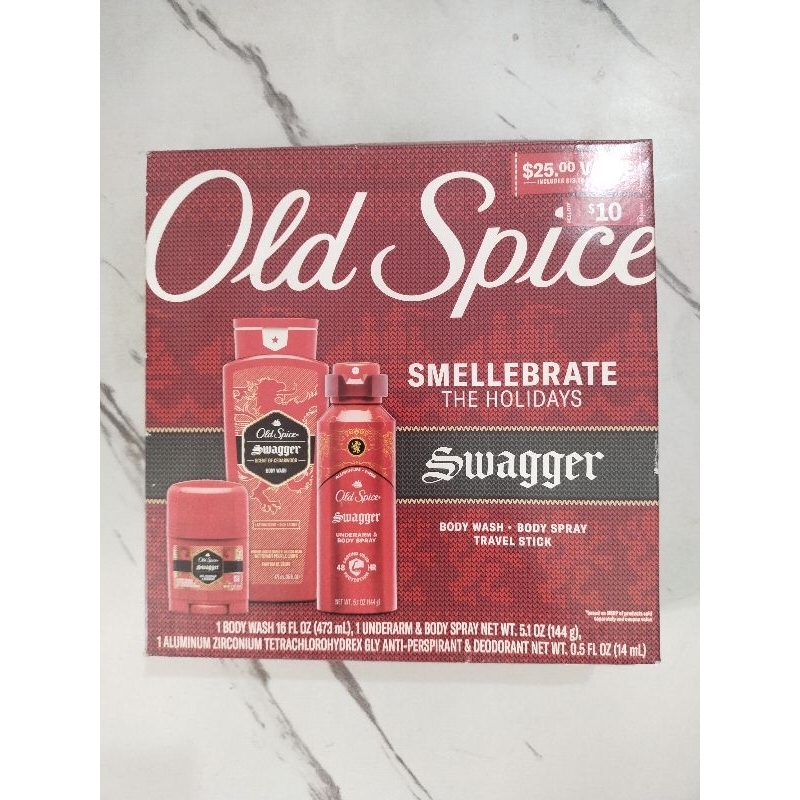 Old Spice Swagger (1 body wash, 1 body spray, 1 deodorant) | Shopee ...